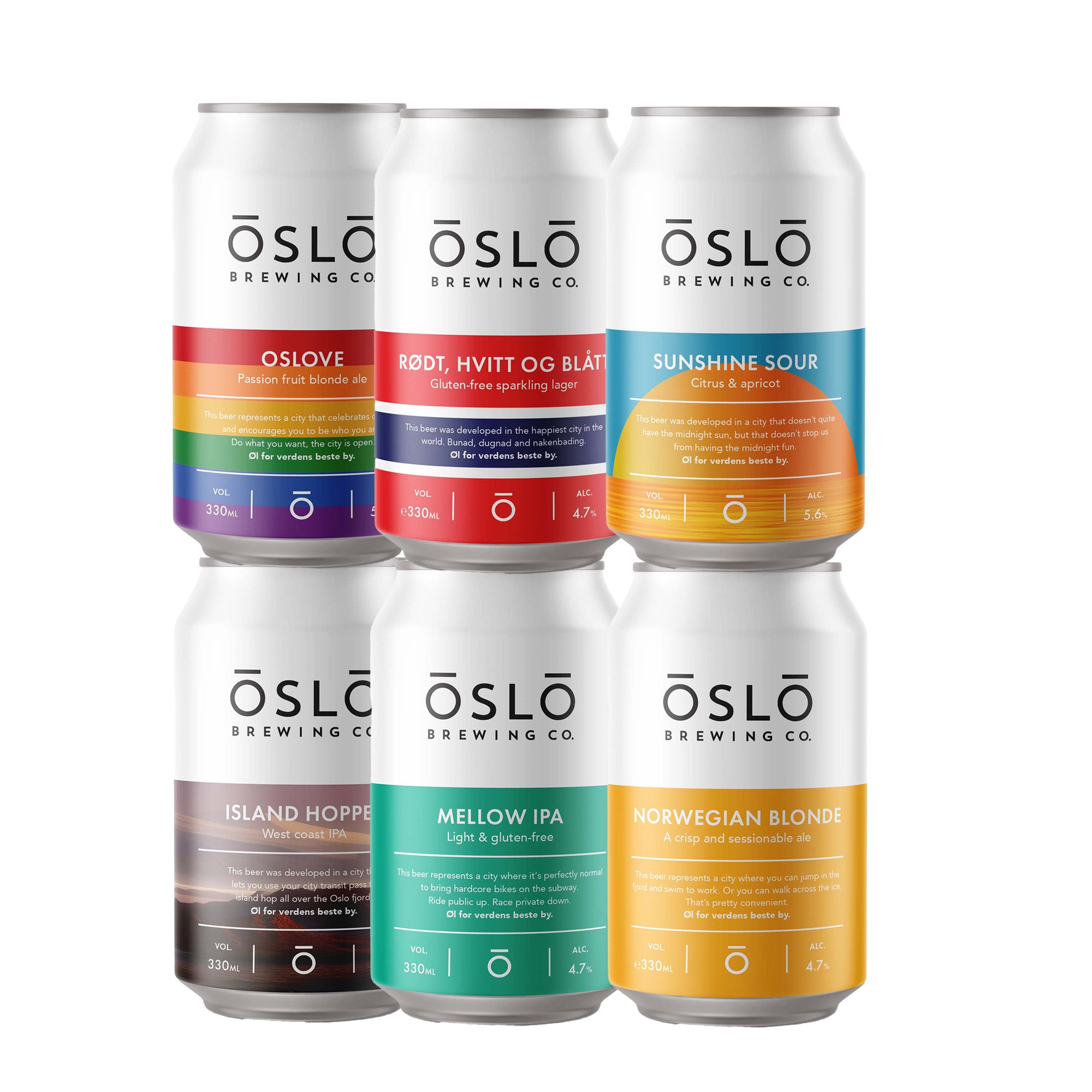 Norsk 6-pack (6x33cl) lækre craft beers fra Norge – Skotlander Spirits