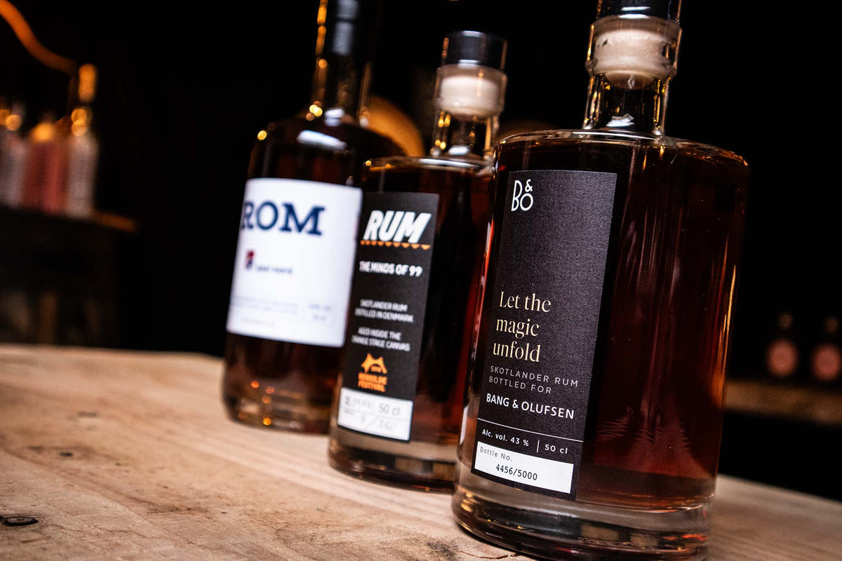 Private label spiritus - rom og gin med dit eget brand – Skotlander Spirits